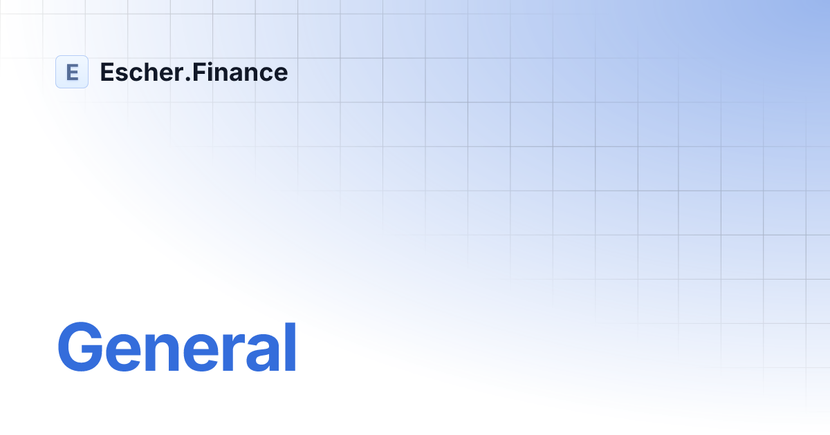 General | Escher.Finance